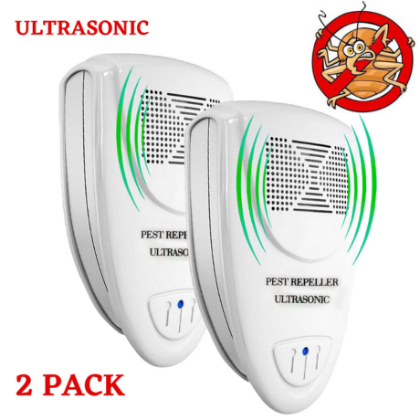 Ultrasonic Bed Bug Repeller – PACK of 2 – 100% SAFE for Children and ...