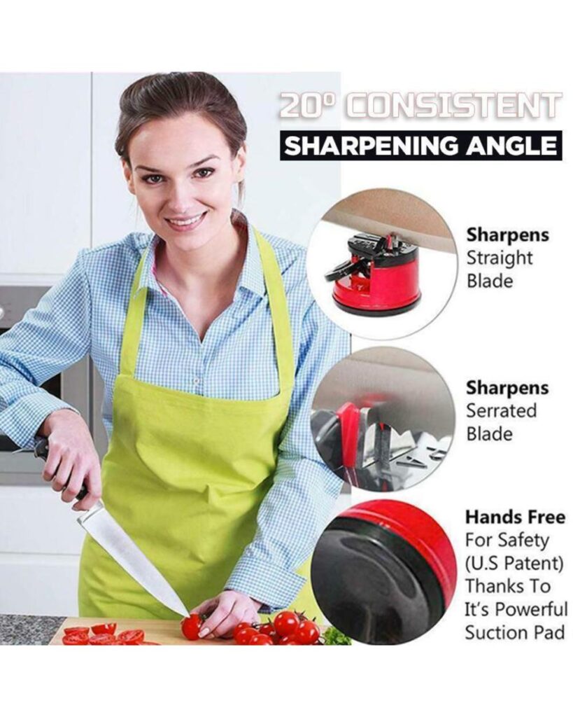 Suction Cup Whetstone SuperSharp Suction Cup Knife Sharpener Ceramic ...