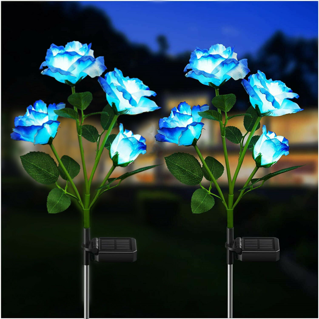 Beautiful Rose Solar Flower Garden Lights – ModernOnlineMart