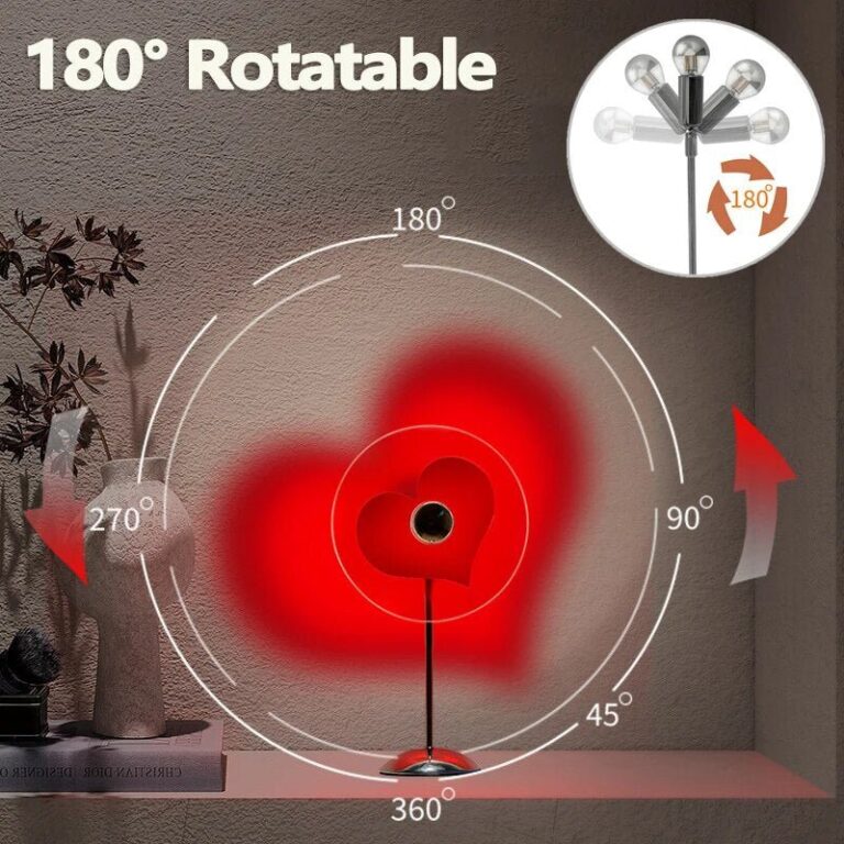 LED Love Heart Shape Projector Light – Romantic LED Rainbow Atmosphere ...